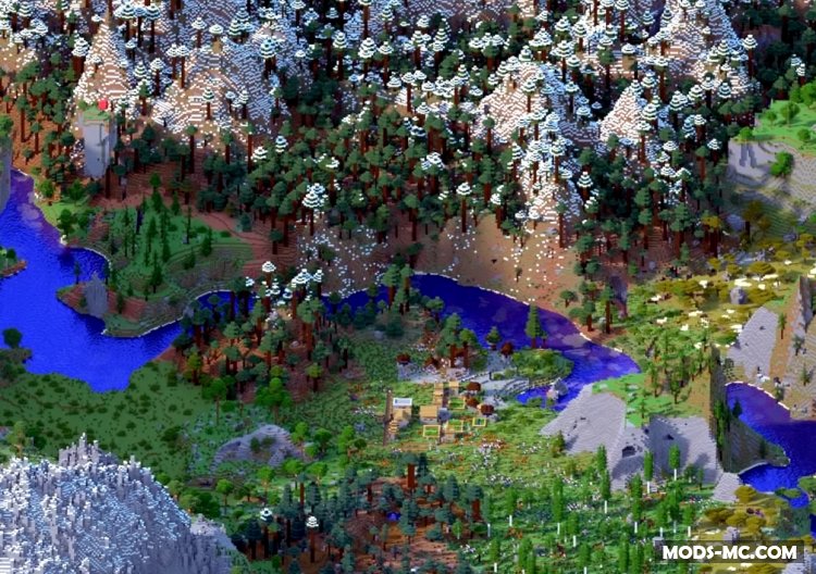 Скачать Open Terrain Generator - новая генерация мира 1.12.2, 1.11.2, 1 ...