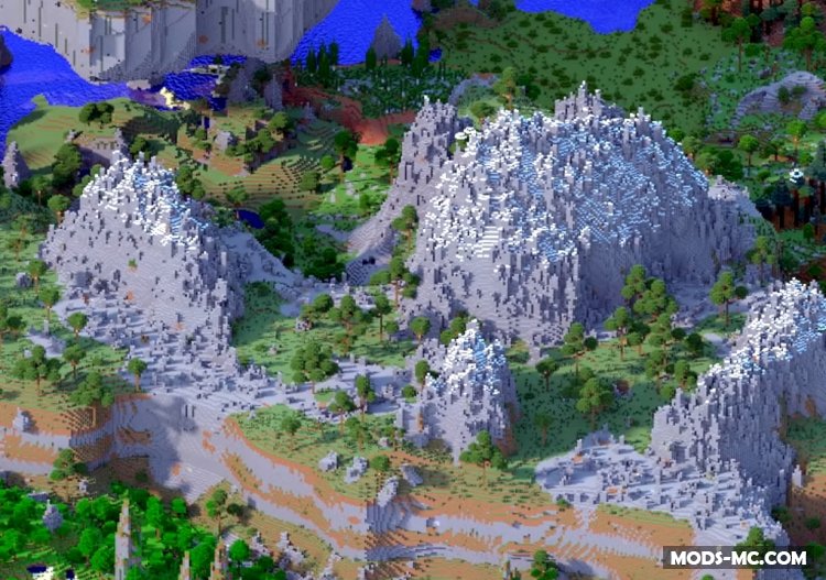 Скачать Open Terrain Generator - новая генерация мира 1.12.2, 1.11.2, 1 ...