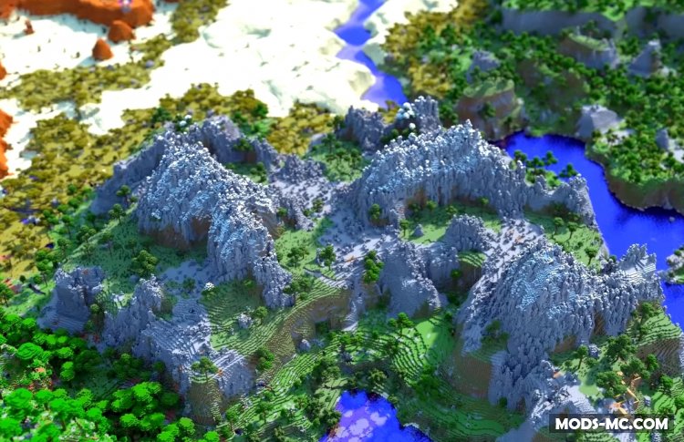 Скачать Open Terrain Generator - новая генерация мира 1.12.2, 1.11.2, 1 ...